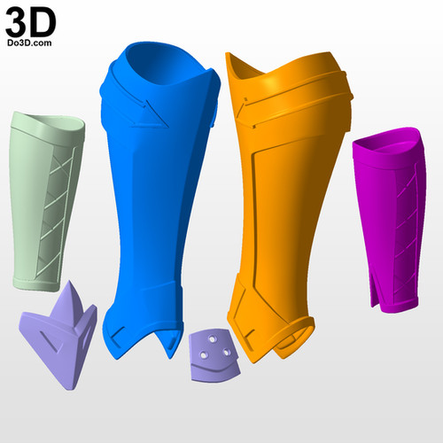 Roy Harper Arsenal Gauntlet Boots Forearm, Shin | 3D Printable Model ...