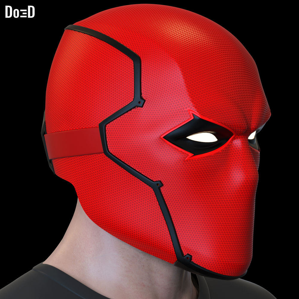 Red Hood Gotham Knights Helmet 3D printable print file STL Do3D.com | Do3D