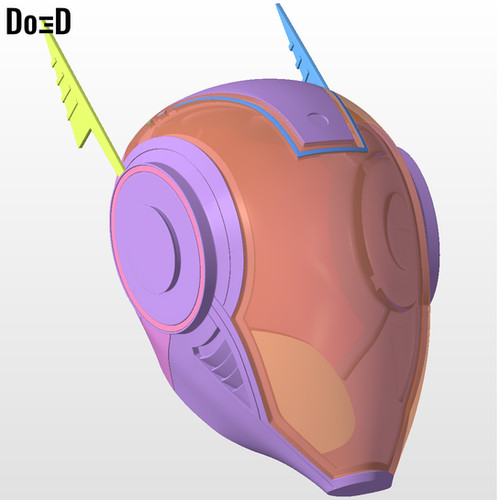 Paige Tesler Tron Uprising Helmet | 3D Printable Model #PT29 | Do3D