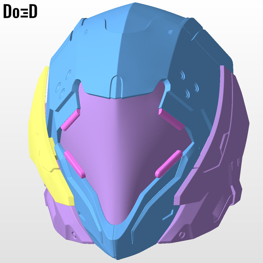Facade of the Hezen Lords Helmet Destiny Warlock 3D Printable Model ...