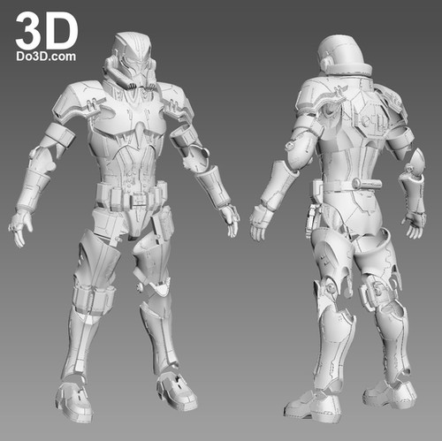 Variant Star Wars Stormtrooper Full Body Armor Suit | 3D Model Project ...