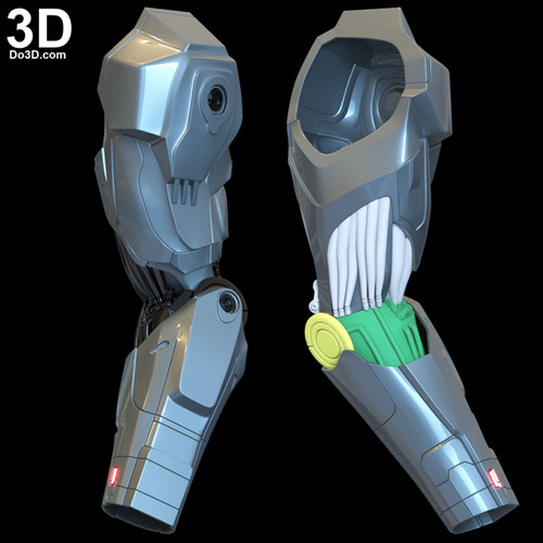 3D Printable Model: Robocop 2014 Silver Arm | File Format: STL #N50 | Do3D