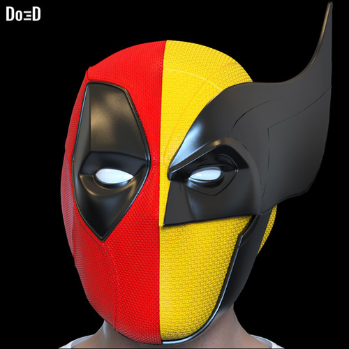 DEX Wolverine Deadpool Mashup Helmet | 3D Printable Model Print File # ...