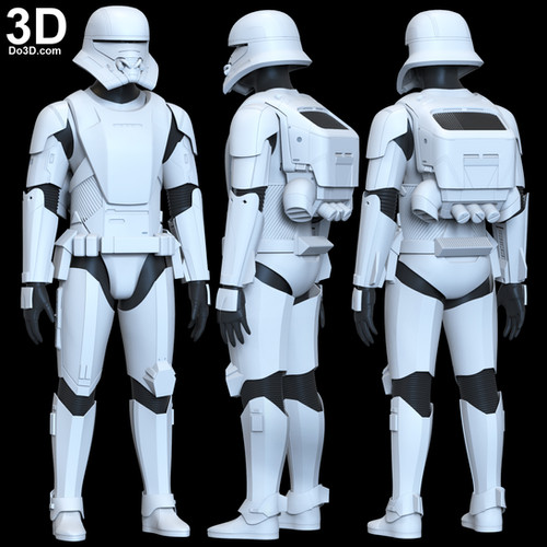 Jet Trooper Armor from Star Wars The Rise of Skywalker 3D Model Project ...
