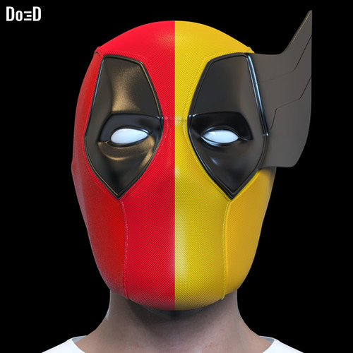 Deadpool helmet with swappable eyes Includes Wolverine Style | 3D Model ...