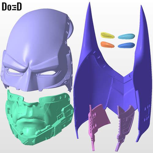 Batman Beyond Helmet | 3D Model Project #311 | Do3D