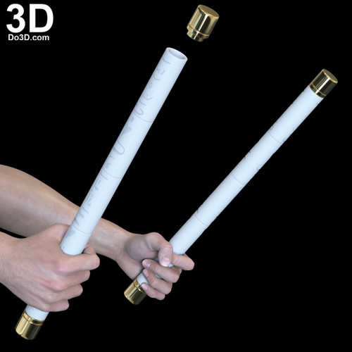 Mr. Knight Baton Mister Moon Knight Stick Weapon Truncheons 3D Model ...