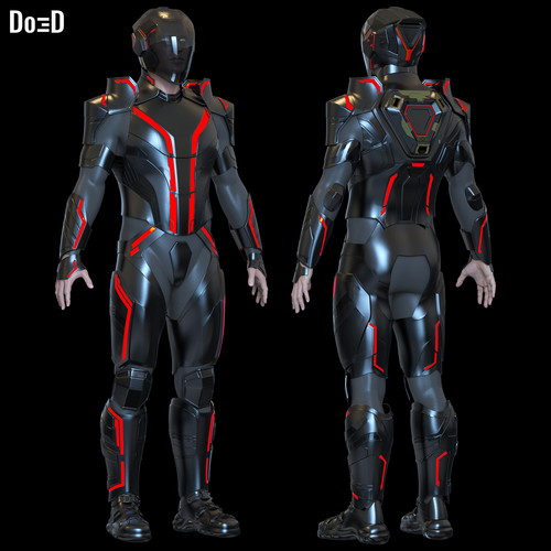 Tron Ares Suit (Helmet and Armor) | 3D Printable Model STL Print #TA59 ...