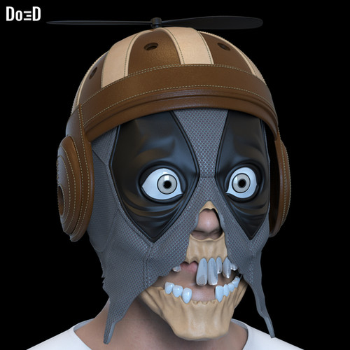 Modular Headpool Helmet: 3D Printable Model STL File #HH42 | Do3D