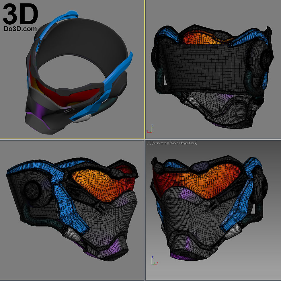 Soldier 76 Mask Helmet Overwatch | 3D Printable Model Project #1248 | Do3D