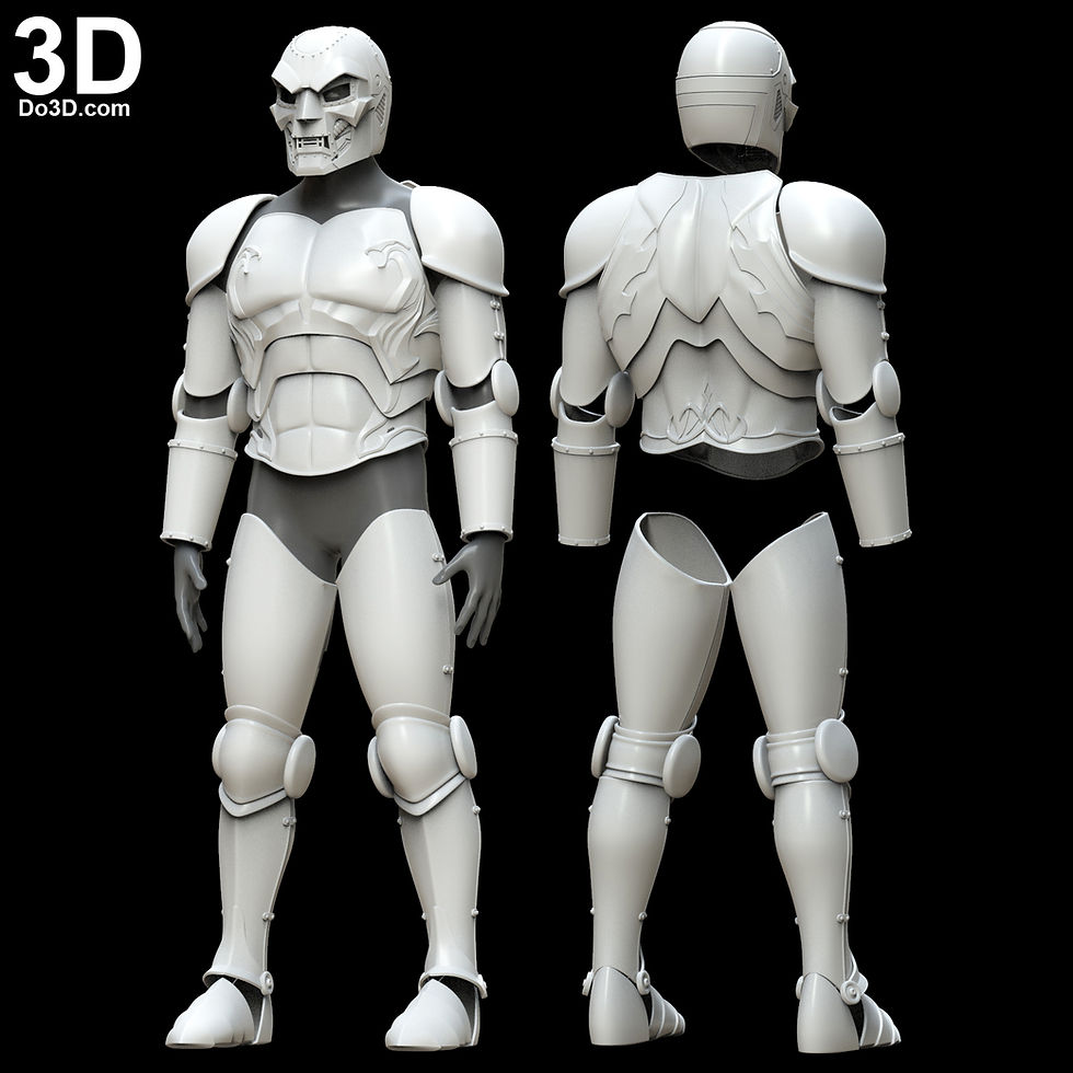 Dr. Doom Full Body Armor Helmet and Mask | 3D Model Project #5526 | Do3D