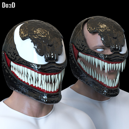 Venom Spider-Man 2 PS5 Helmet | 3D Printable Model File #V111 | Do3D