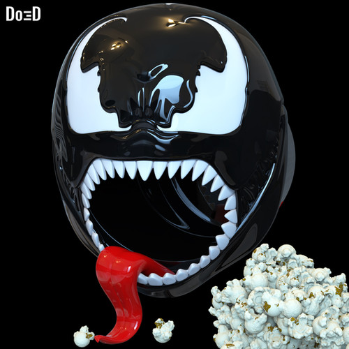 Venom Popcorn Bucket / Container Do3D Screamer 3D Printable Model File ...