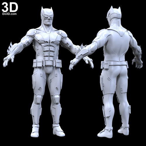 Batman Justice League Tactical BatSuit Armor Pieces | 3D Model Project ...