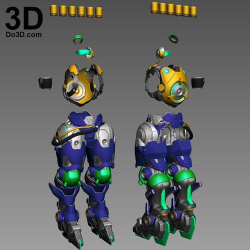 Lucio Overwatch Full Body Armor Suit | 3D Model Project #946 | Do3D