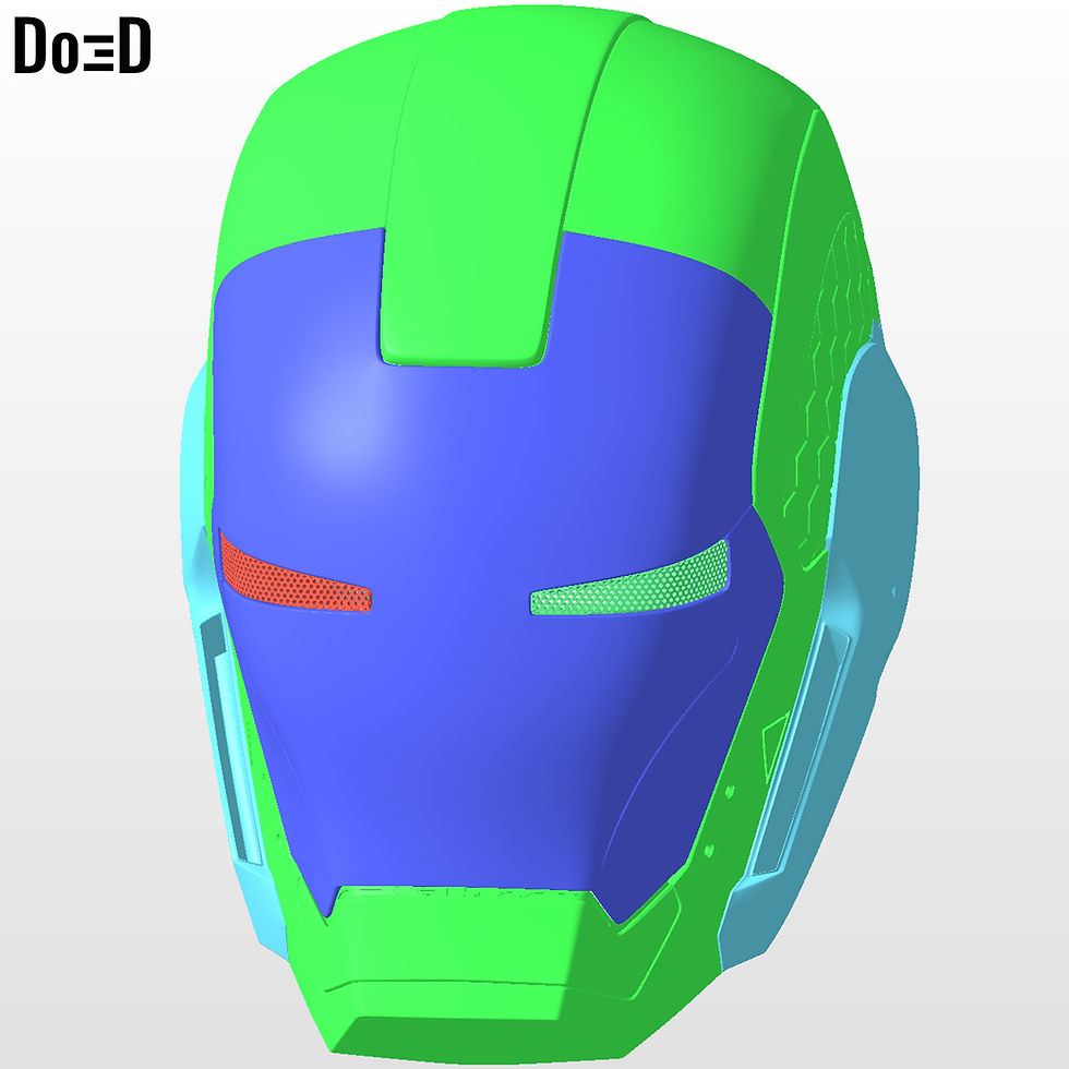 Iron Man Mark XXXIX Gemini Armor MK 39 Starboost | 3D Model Project #37 ...