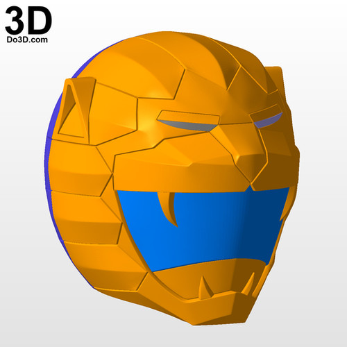 Choujuu Sentai Liveman Bioman Yellow Lion Helmet | 3D Model Project ...