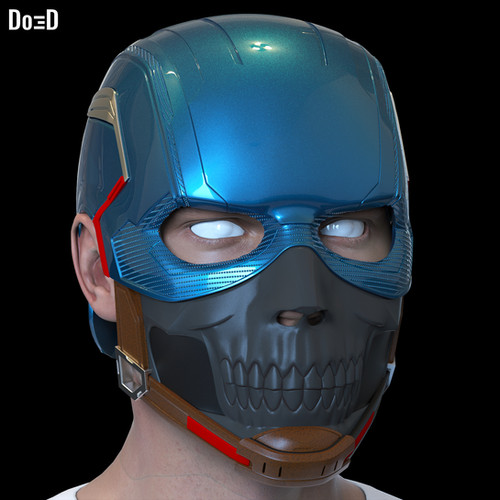 US Agent Helmet John Walker Zombie | 3D Printable Model #CAZ11 | Do3D