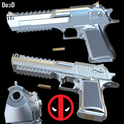 Deadpool Gun Weapon Desert Eagle Pistol Weapon Prop | 3D Printable ...