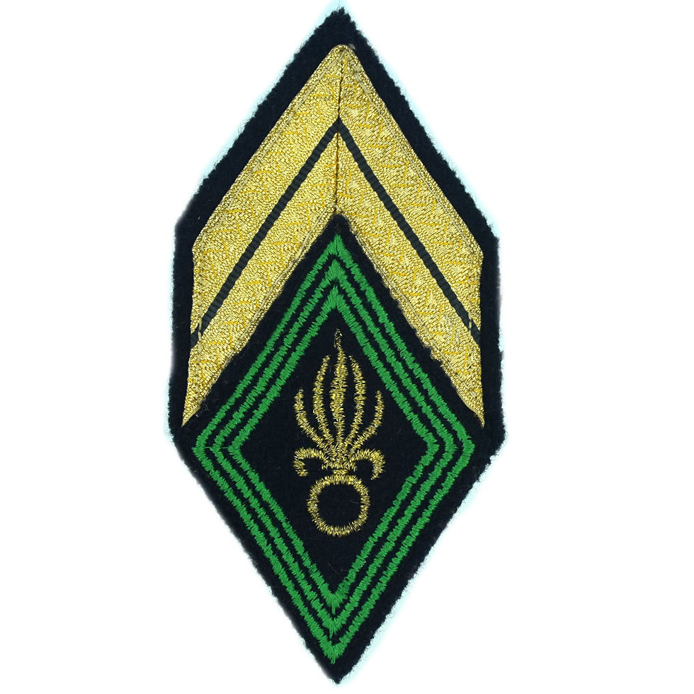 A French Foreign Legion Sergeants Arm Rank Badge | DW Militaria