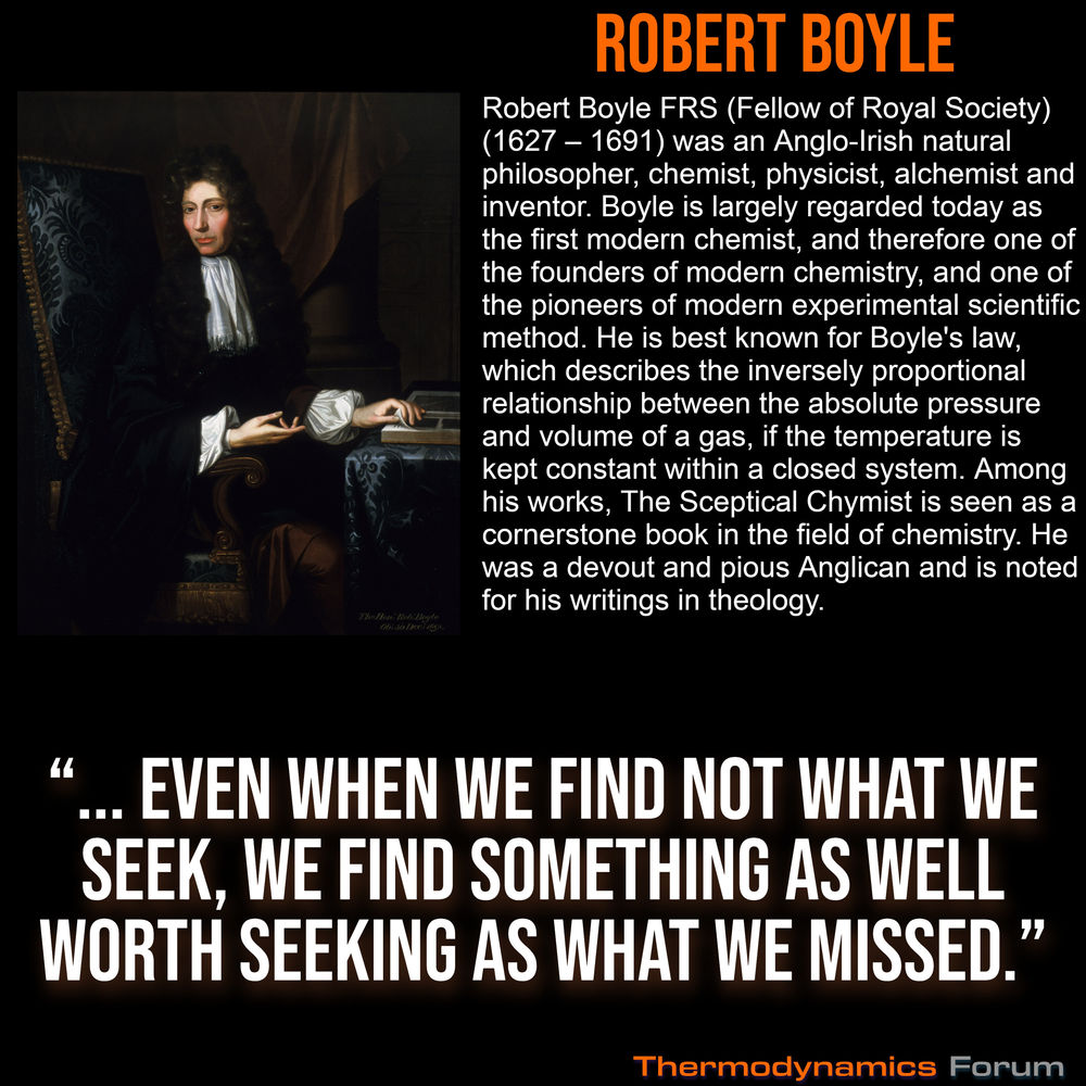 Quote Of The Day - Robert Boyle | Thermodynamics Forum