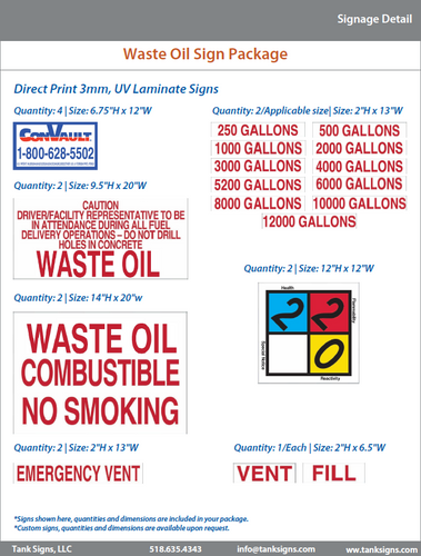 Waste Oil Tank (ConVault Tank - Complete) | My Site