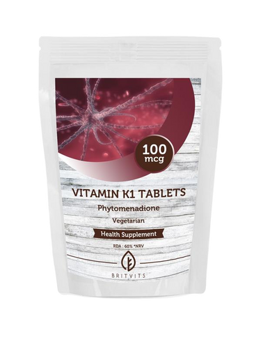 Vitamin K1 100mcg Phytomenadione Tablets | BritVits