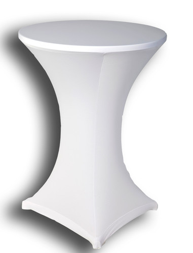Cocktail Table Stretch Cloth White | Special Events H&L