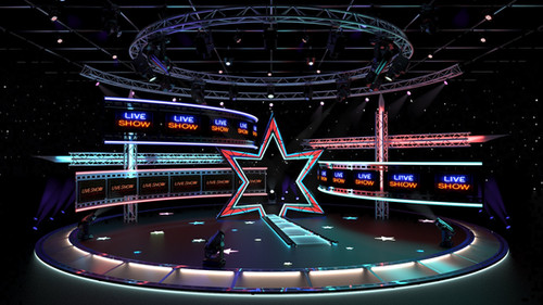 Virtual TV Studio Entertainment Set 4 | akerDesign