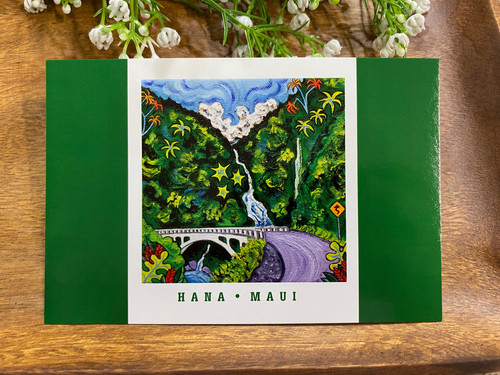 Waterfall Postcard | Hana & Beyond