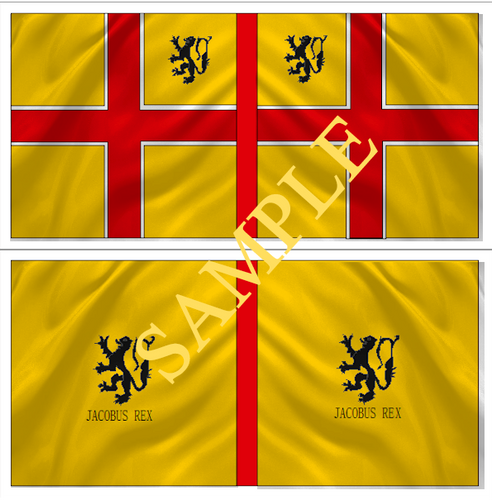 Jacobite Flag sheet 9 Clanrickarde Regiment | Parkfield Miniatures
