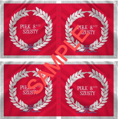 Duchy of Warsaw Flag Sheet 1407 8th regiment of Infantry | Parkfield ...