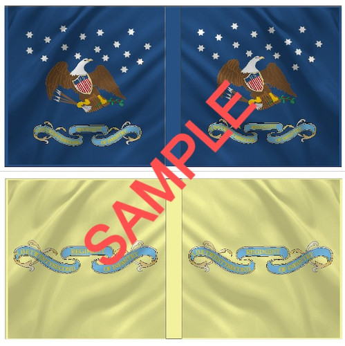 War of 1812 Flag sheet 1203-American 22nd Regiment | Parkfield Miniatures