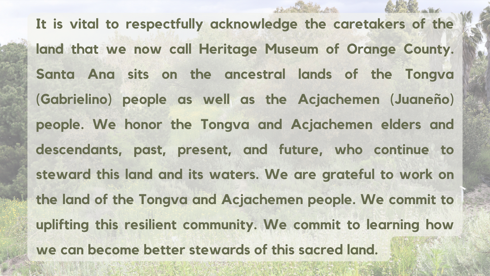 Acknowledging Native American Heritage | Heritage Museum of Orange County