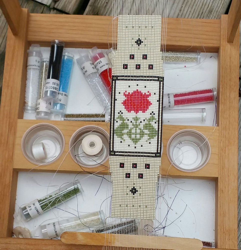 Bead Weaving On A Loom