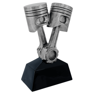 Antique Silver Piston Resin | T&J Trophies