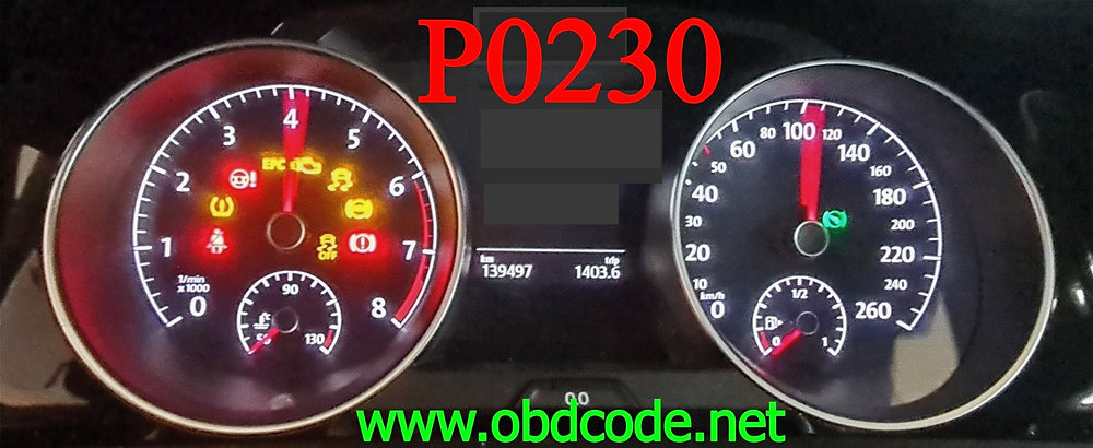 P0230 fault-error code Fuel Pump Primary Circuit Malfunction