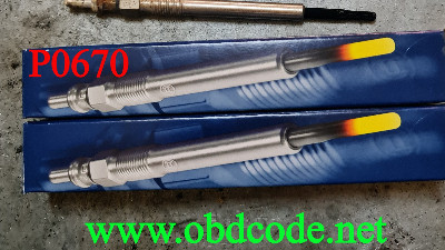 P0670 Fault-Error Code Glow Plug Module Control Circuit