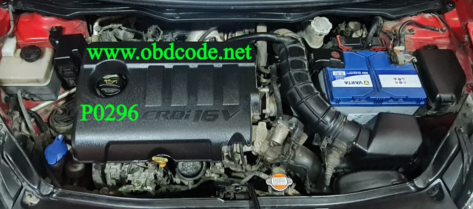 P0296 Arıza/Hata Kodu, Silindir 12 Katkı / Denge Arızası