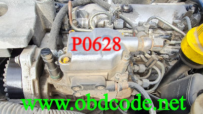 P0628 Code d'erreur défaut de la pompe à carburant A faible