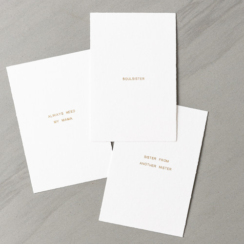 hand embossed card | &Friends
