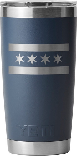 Yeti Chicago Flag Navy 20oz Tumbler with Magslider Lid | Grandstand Ltd.