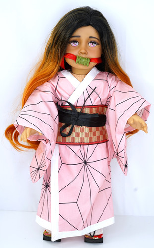 Demon Slayer Nezuko custom american girl 18" dolls | Italian Doll