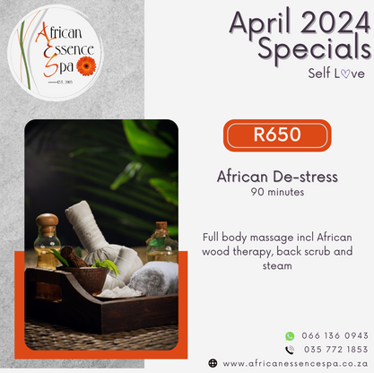 Monthly Specials | African Essence Spa