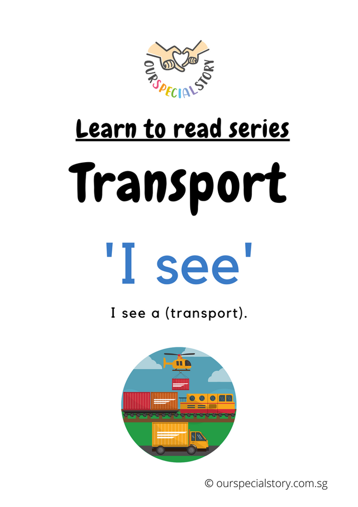 Learn to read series: Transport theme!