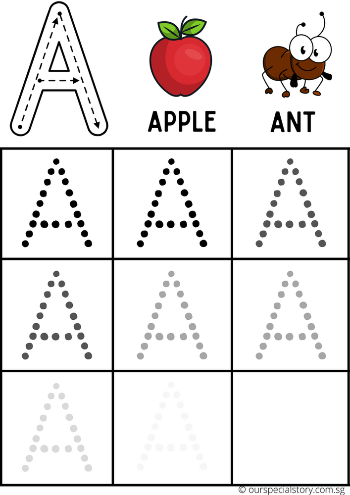 Learn to Trace and Write Alphabets!