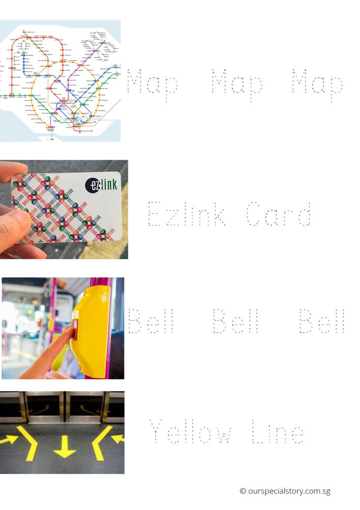 MRT Station and Bus Interchange Tracing and Writing