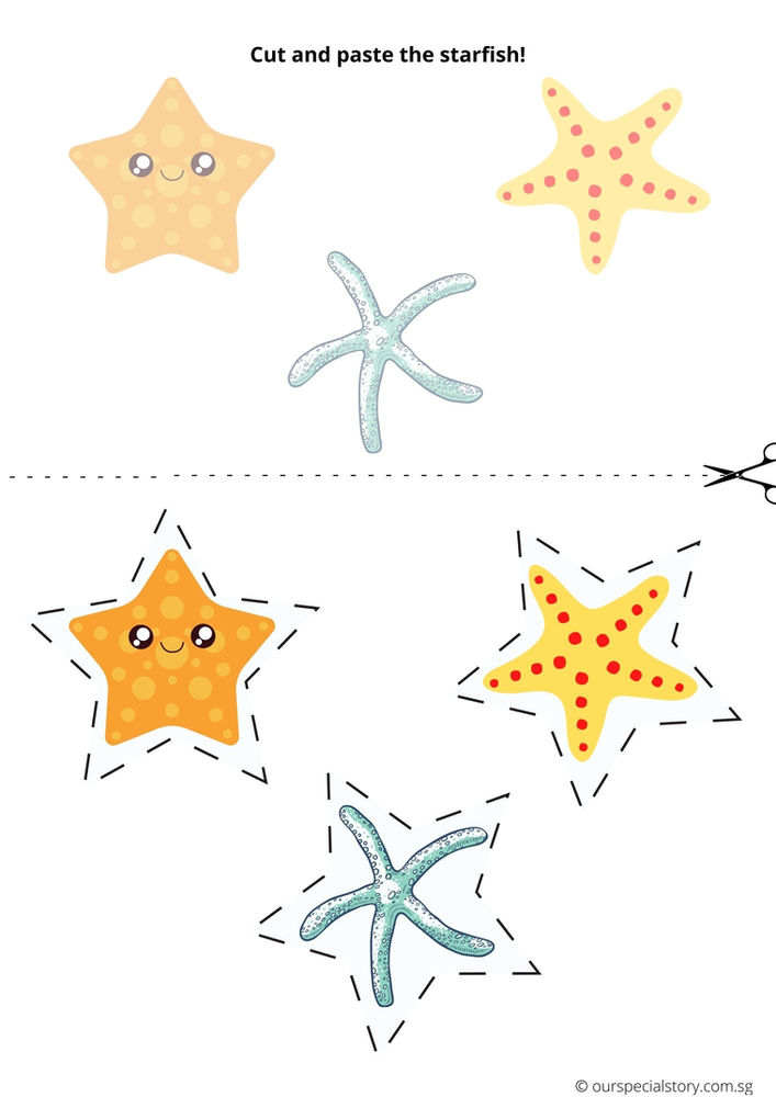 Cut and Paste Sea Creatures!