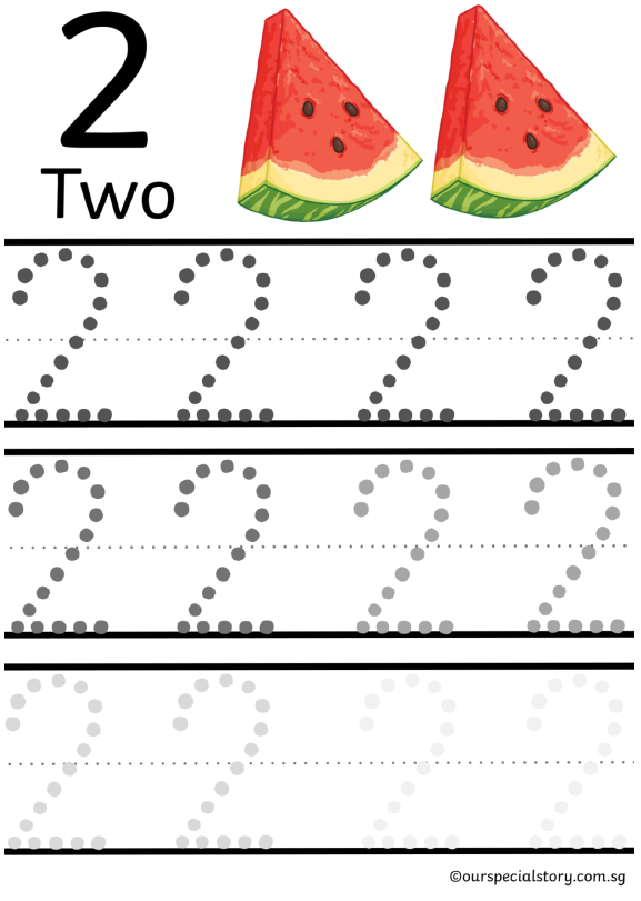 Trace Numbers with Fruits!