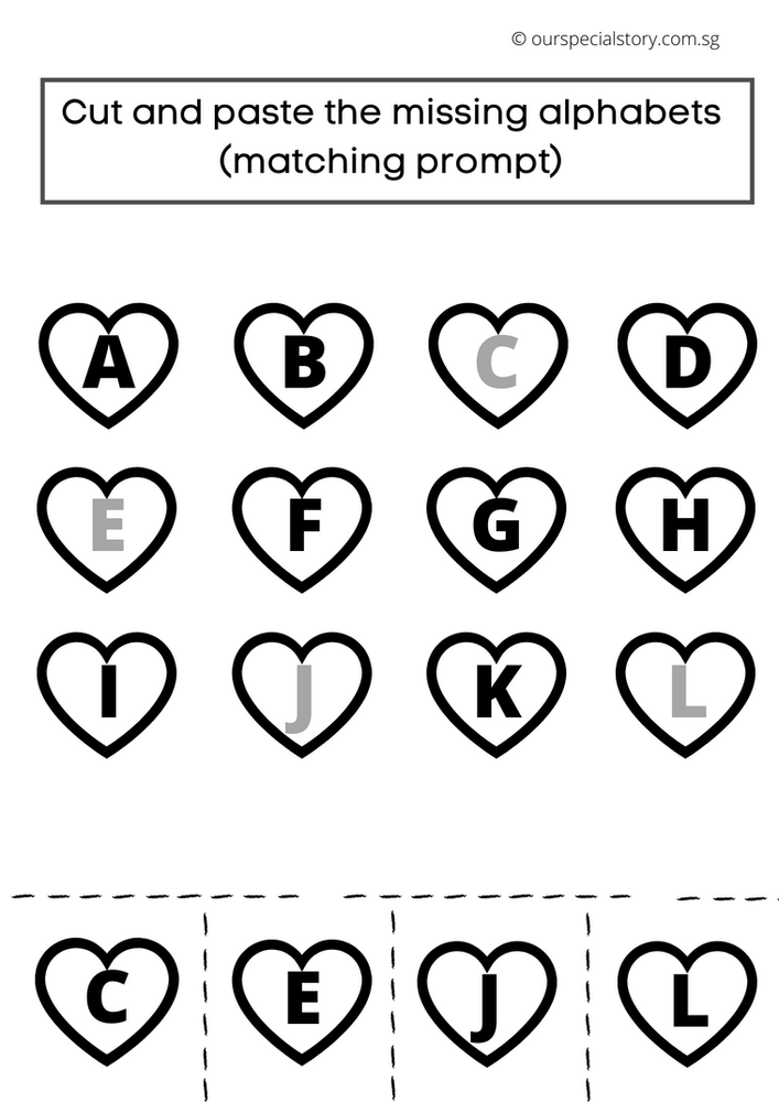 Alphabets Cut and Paste